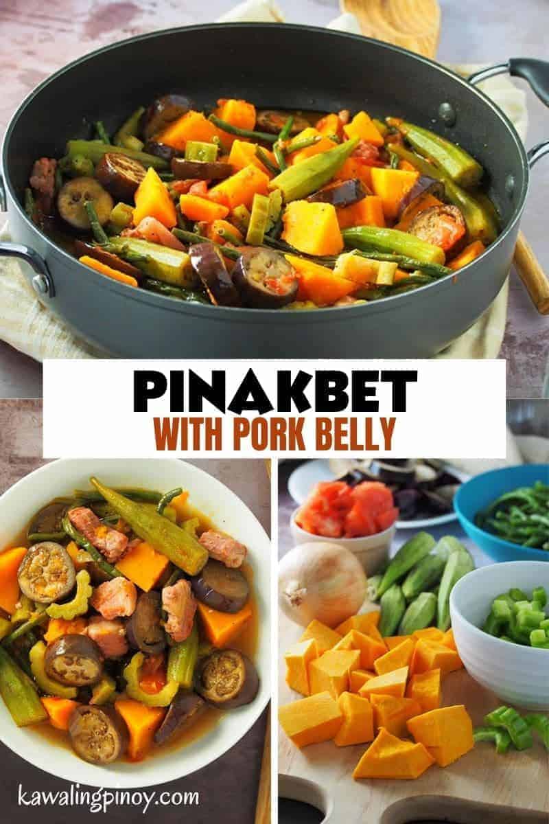 Pinakbet Tagalog with Pork Belly - Kawaling Pinoy