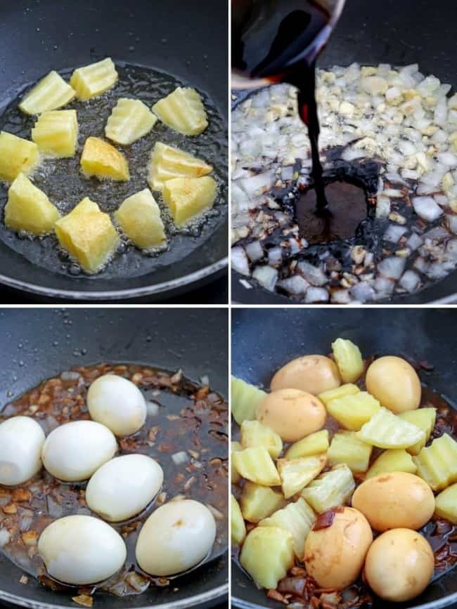 Adobong Itlog (Hardboiled Egg Adobo) - Kawaling Pinoy