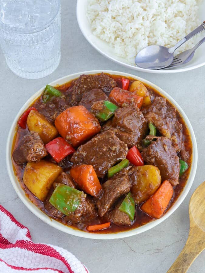 Beef Mechado (Mitsado) - Kawaling Pinoy - Street Food Spectacle