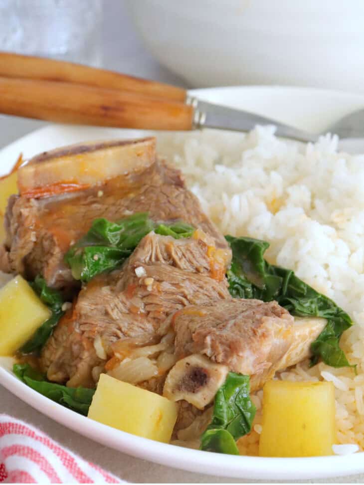 Beef Potato and Pechay Soup - Kawaling Pinoy