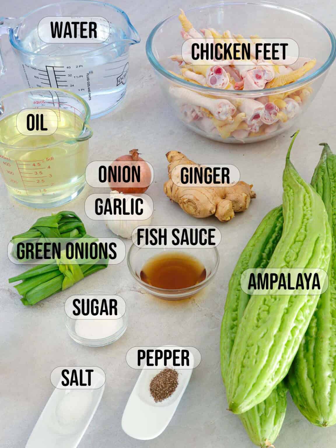 Ampalaya with Chicken Feet - Kawaling Pinoy