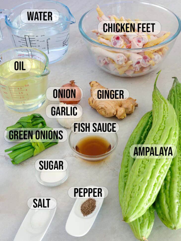 Ampalaya with Rooster Toes - Kawaling Pinoy - Street Food Spectacle