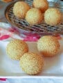 Buchi with Red Bean Filling (Sesame Balls) - Kawaling PInoy