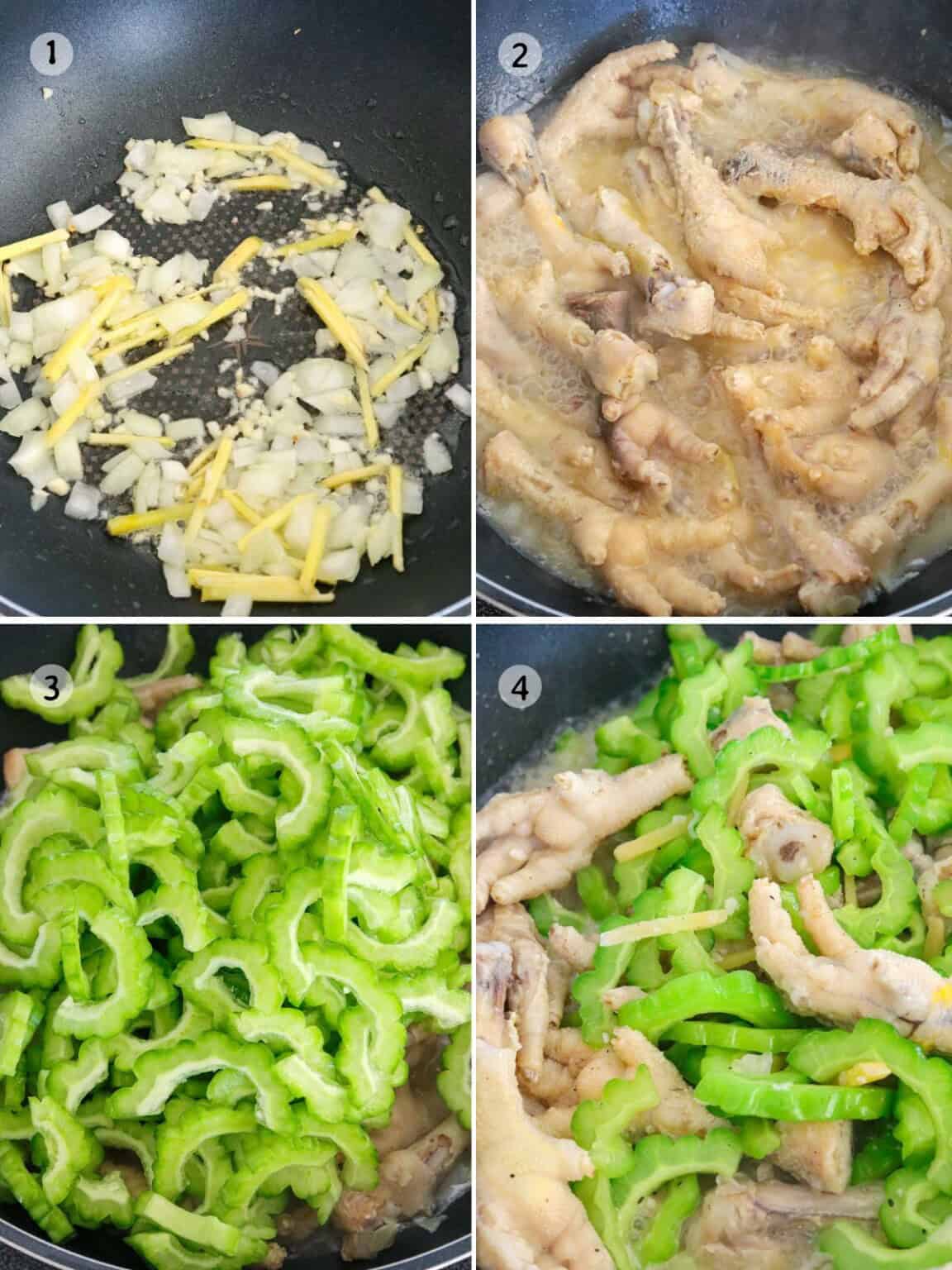 Ampalaya with Chicken Feet - Kawaling Pinoy