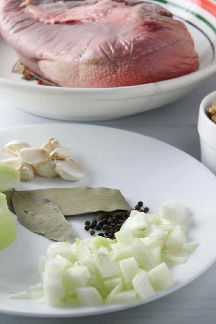 Lengua Estofado with Mushrooms - Kawaling Pinoy