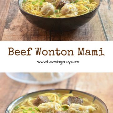Beef Wonton Mami - Kawaling Pinoy