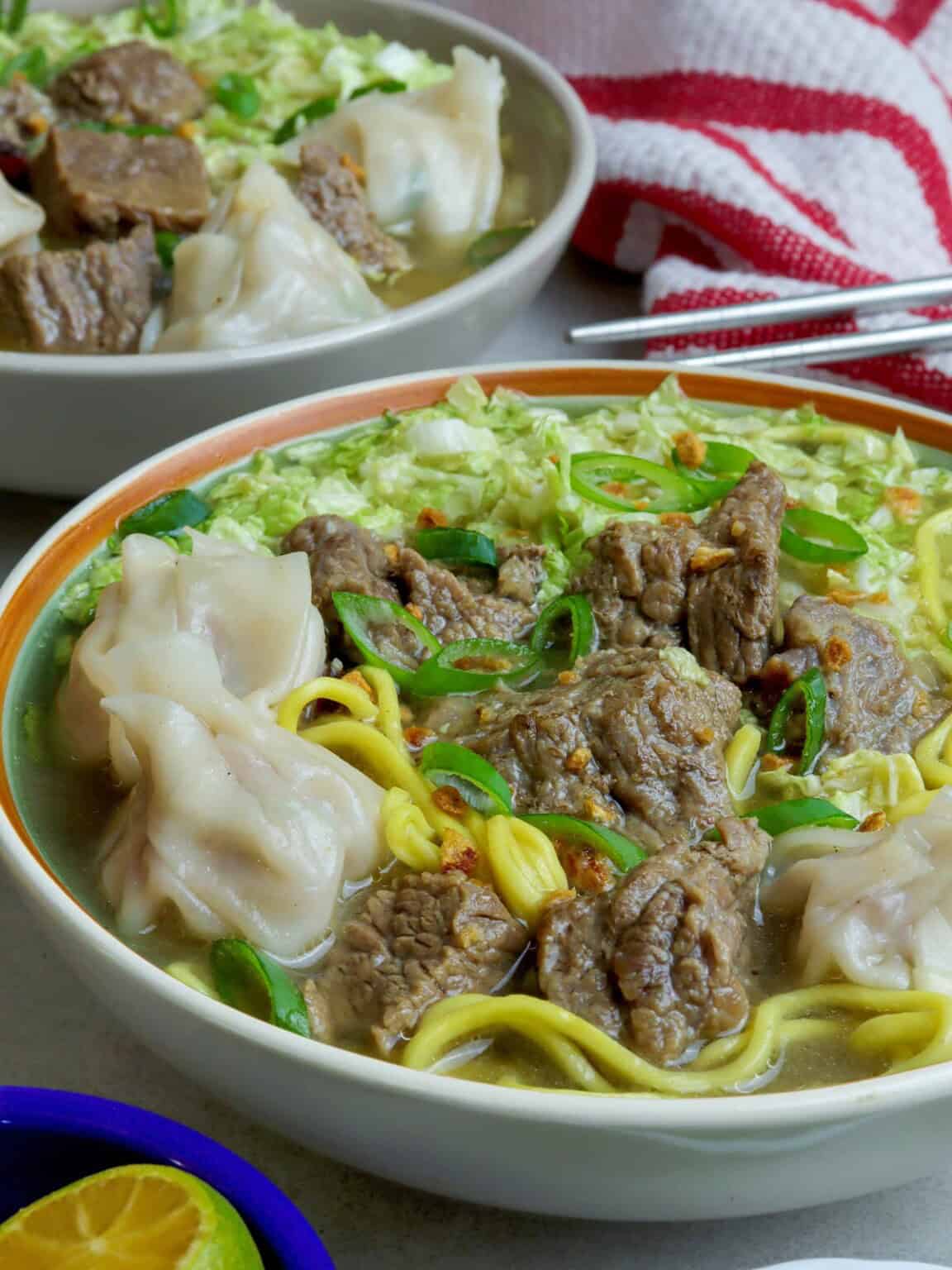 Beef Wonton Mami - Kawaling Pinoy