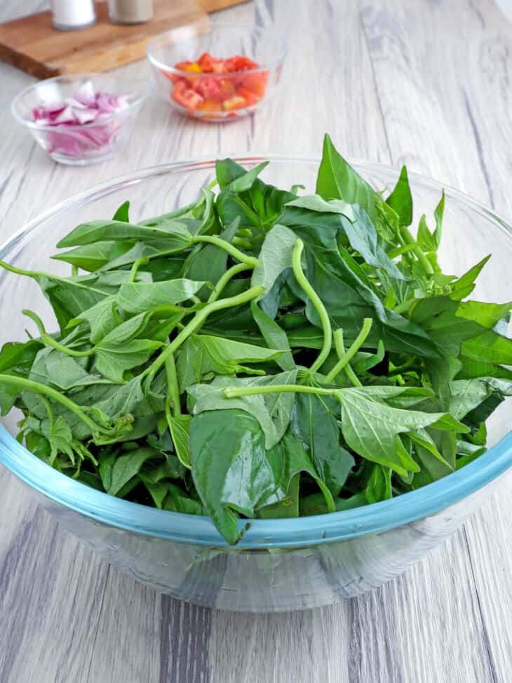 Ensaladang Talbos ng Kamote - Kawaling Pinoy