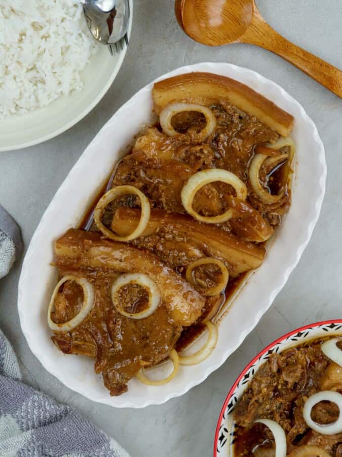 Easy Pork Hamonado with Pork Belly - Kawaling Pinoy