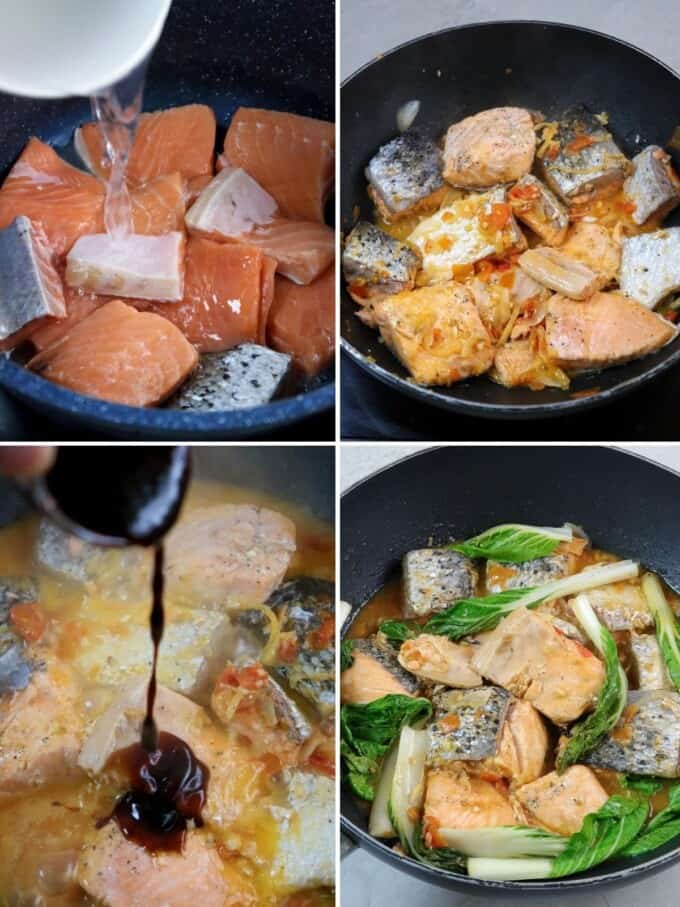 Kinamatisang Ulo-ulo Salmon - Kawaling Pinoy