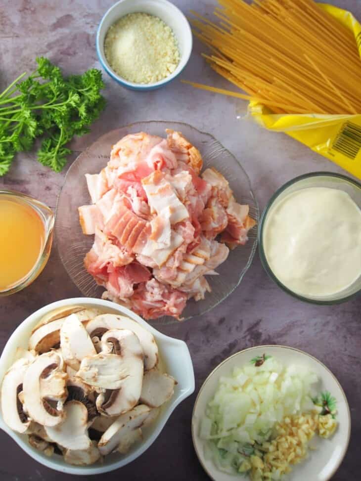 Creamy Filipino-style Pasta Carbonara - Kawaling Pinoy