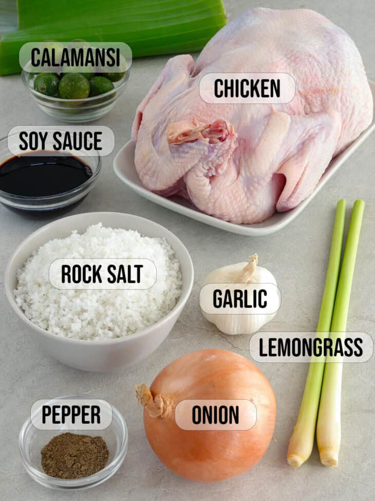 Pinaupong Manok sa Asin - Kawaling PInoy