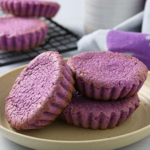 Ube Mamon Mini Sponge Cakes - Kawaling Pinoy