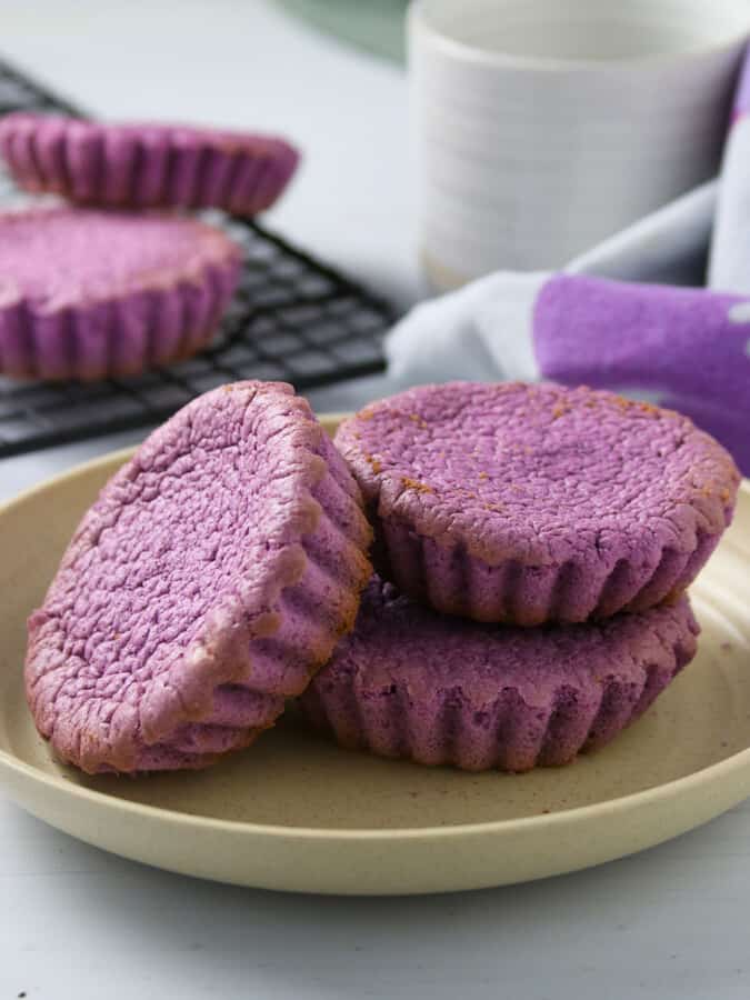 Ube Mamon Mini Sponge Cakes - Kawaling Pinoy