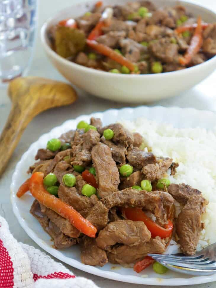 Igado (Pork and Liver Stew) - Kawaling Pinoy