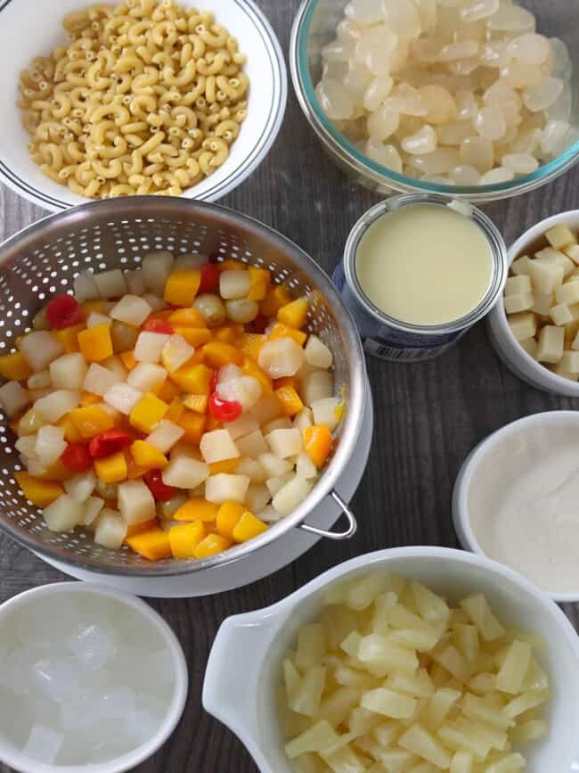 Pasta Fruit Salad - Kawaling Pinoy