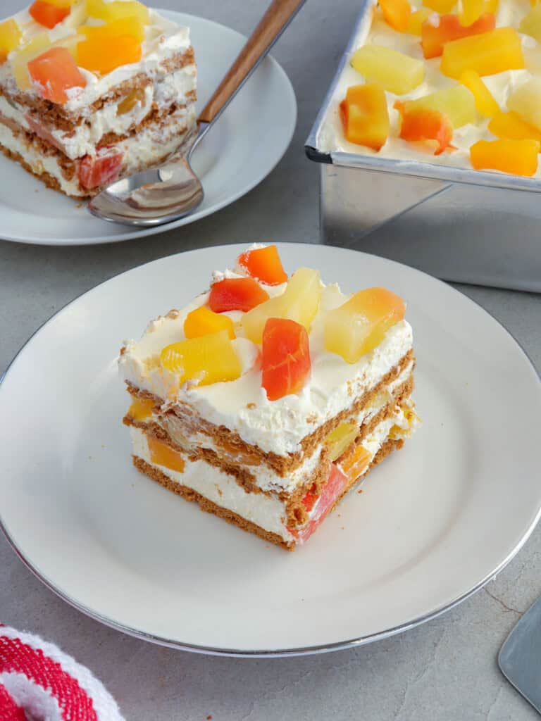 Fruit Cocktail Graham Float - Kawaling Pinoy - Street Food Spectacle