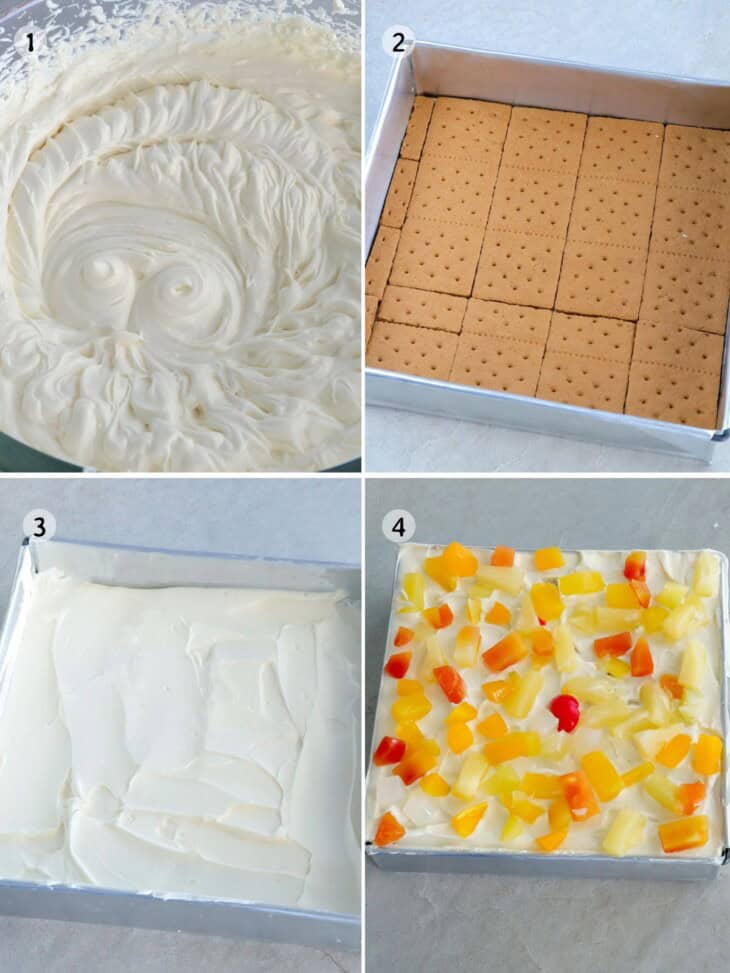 Fruit Cocktail Graham Float - Kawaling Pinoy