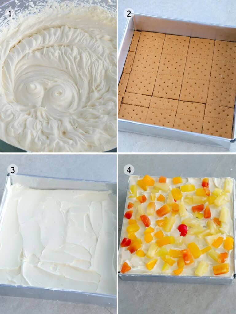 Fruit Cocktail Graham Float - Kawaling Pinoy