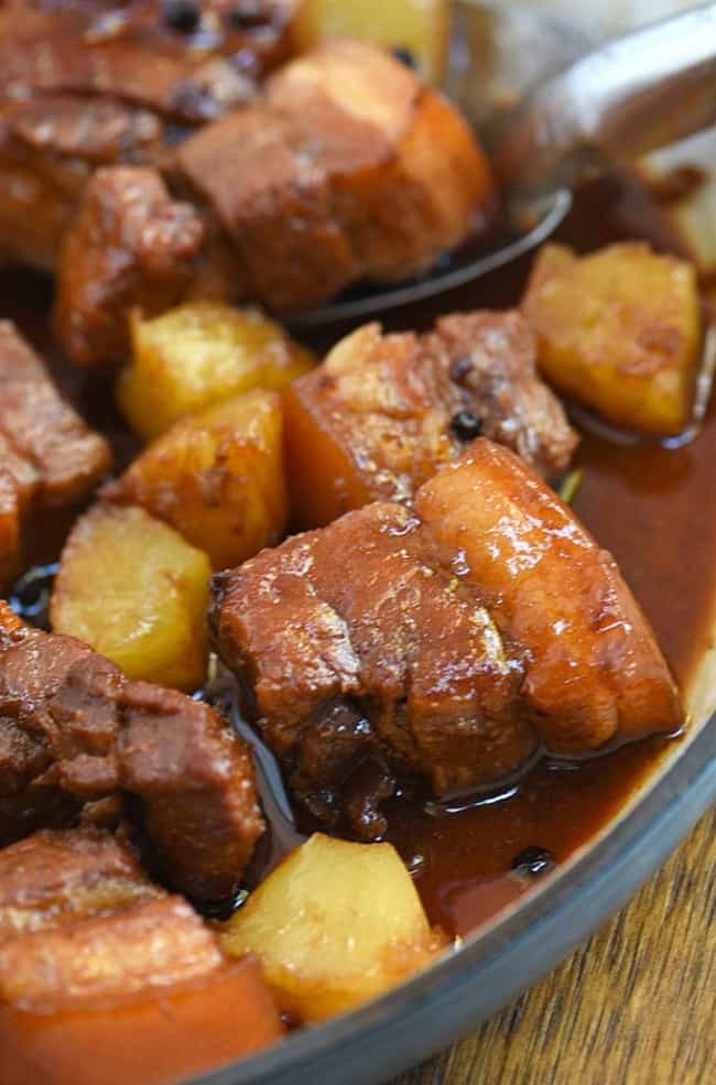 Easy Pork Hamonado with Pork Belly - Kawaling Pinoy