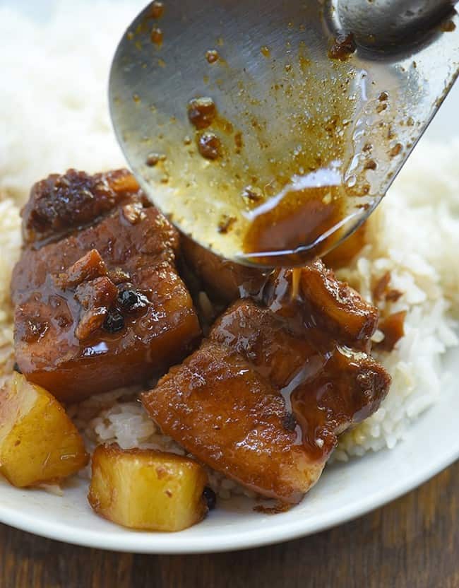 Easy Pork Hamonado with Pork Belly - Kawaling Pinoy