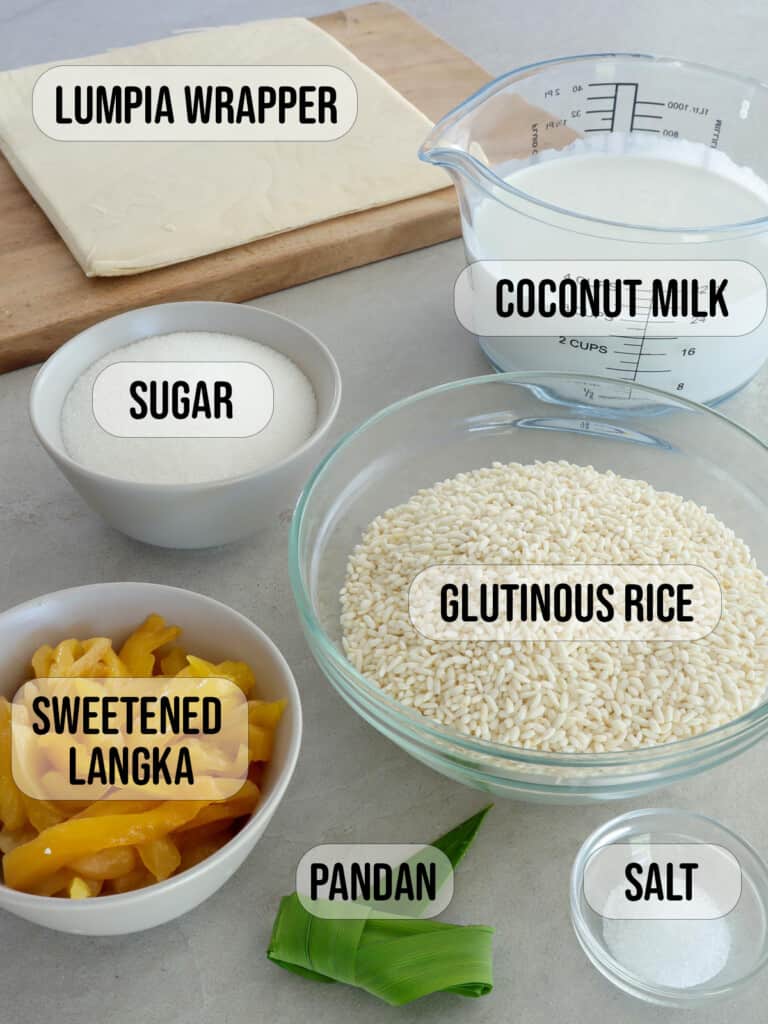 Turon Malagkit with Sweetened Langka - Kawaling Pinoy