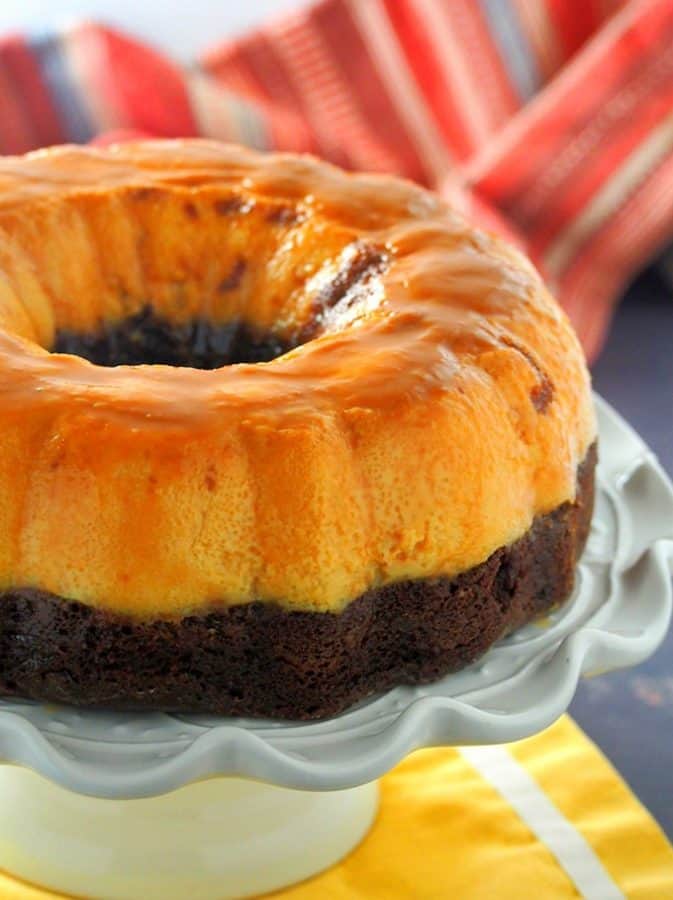 Impossible Chocolate Flan Cake - Kawaling Pinoy