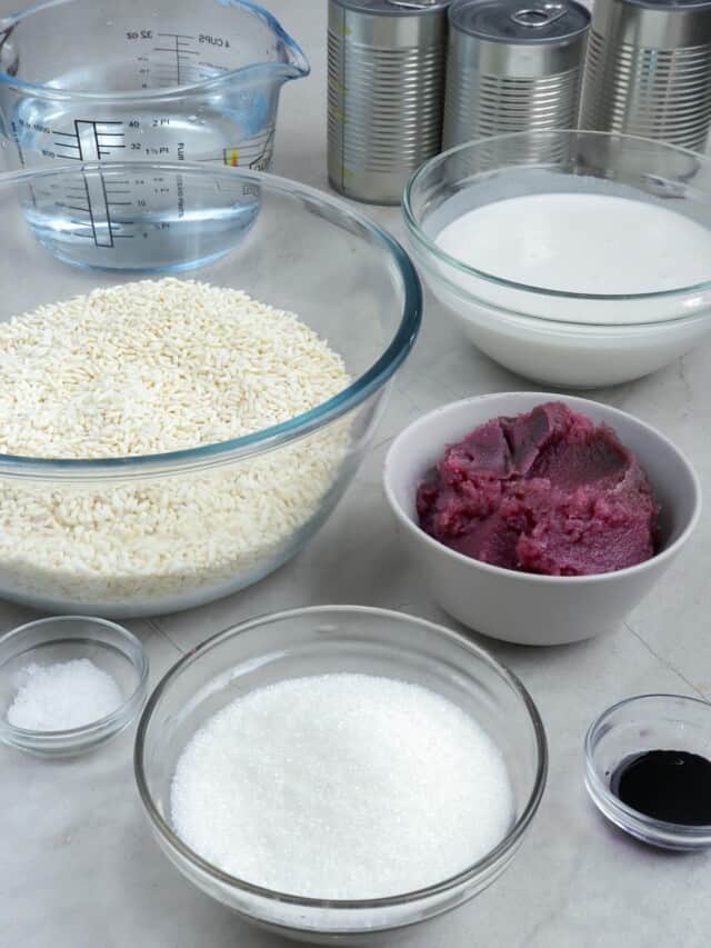 Ube Biko with Latik Topping - Kawaling Pinoy