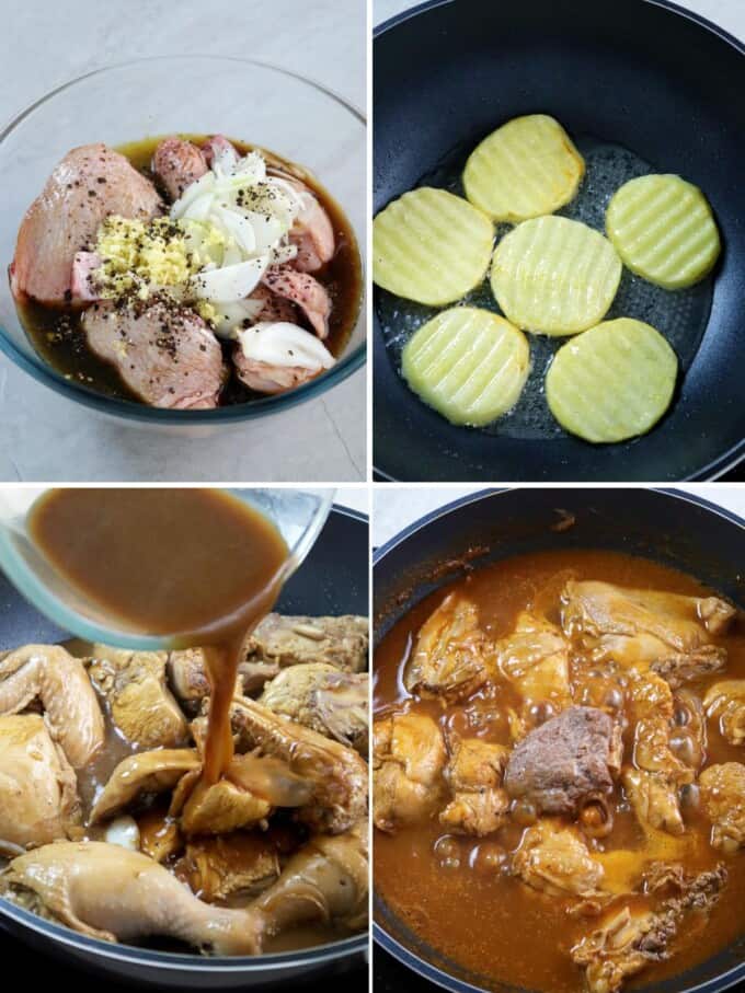 Kapampangan-style Chicken Asado - Kawaling Pinoy