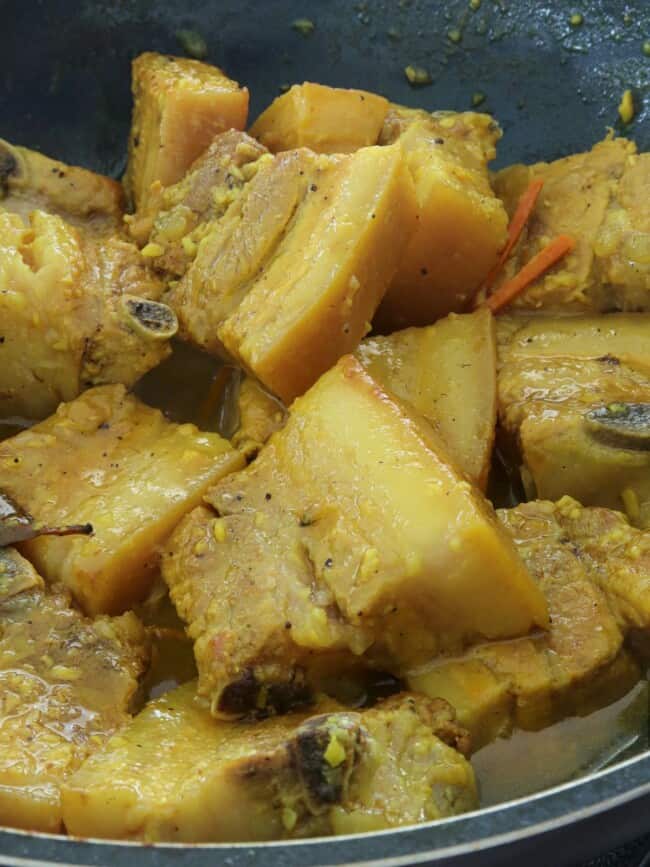 Adobong Dilaw with Turmeric (Yellow Adobo) - Kawaling Pinoy
