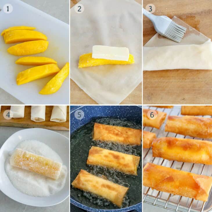 Mango and Cream Cheese Turon - Kawaling Pinoy