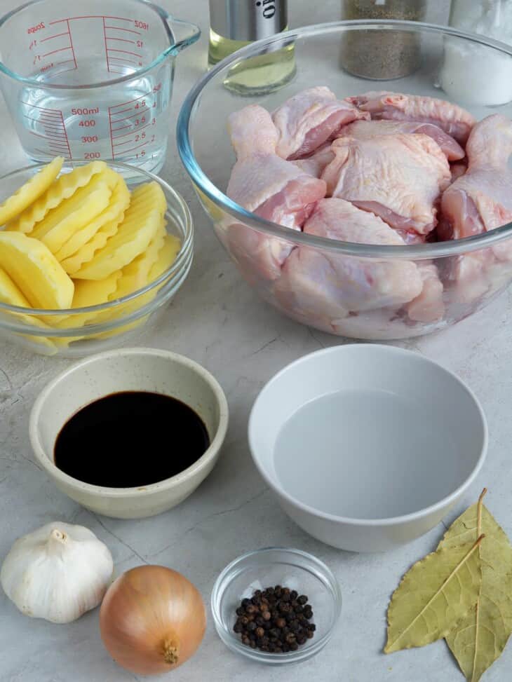 Filipino Chicken Adobo with Potatoes - Kawaling PInoy