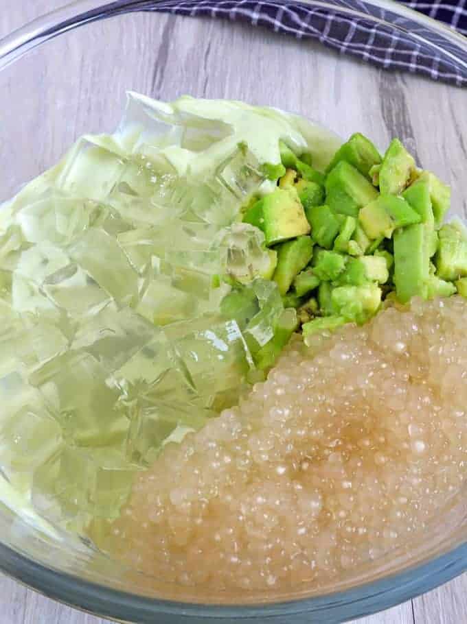 Avocado Sago Jelly Dessert - Kawaling Pinoy