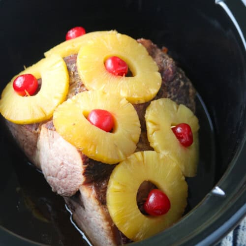 Slow Cooker Ham with Pineapple - Kawaling Pinoy
