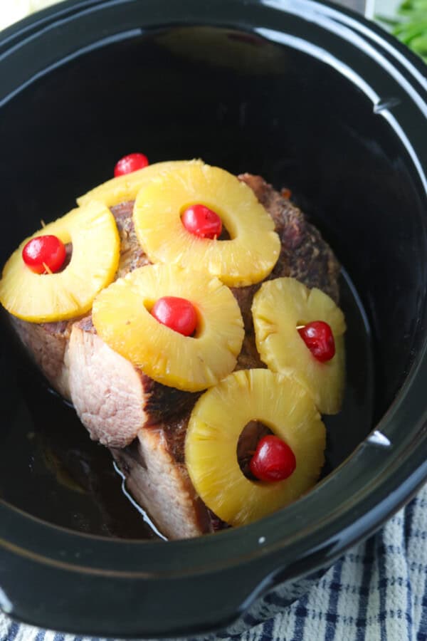 Slow Cooker Ham with Pineapple - Kawaling Pinoy