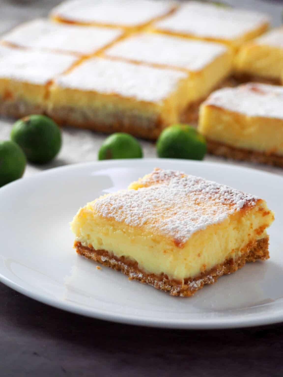Calamansi Cheesecake Bars Recipe - Kawaling Pinoy