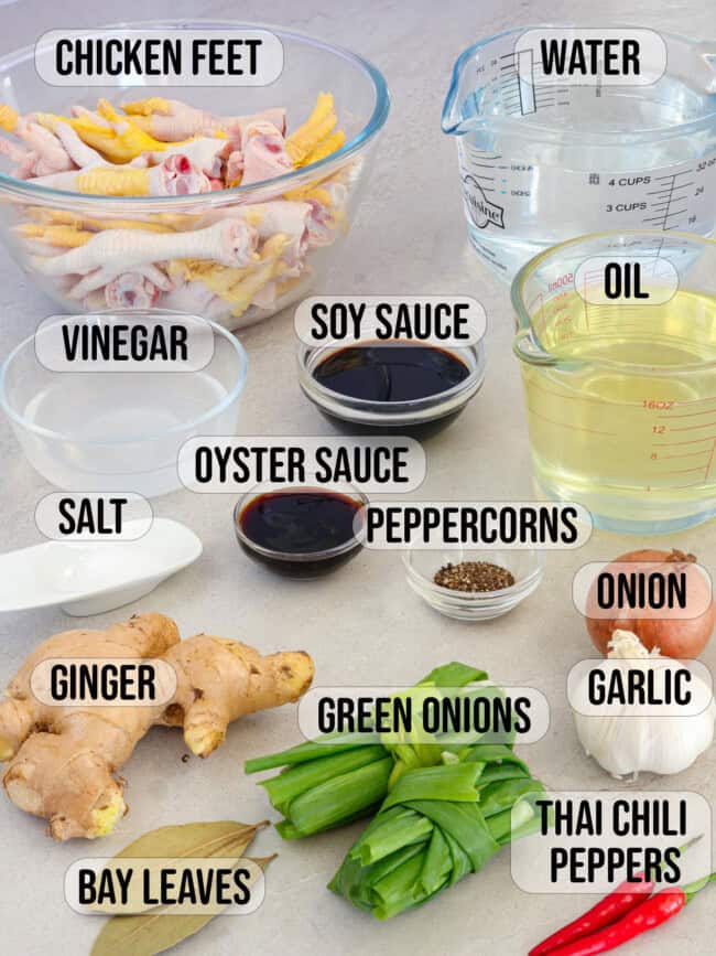 „Chicken Feet Adobo“ („Chicken Feet Adobo“) - Pasaulio receptai