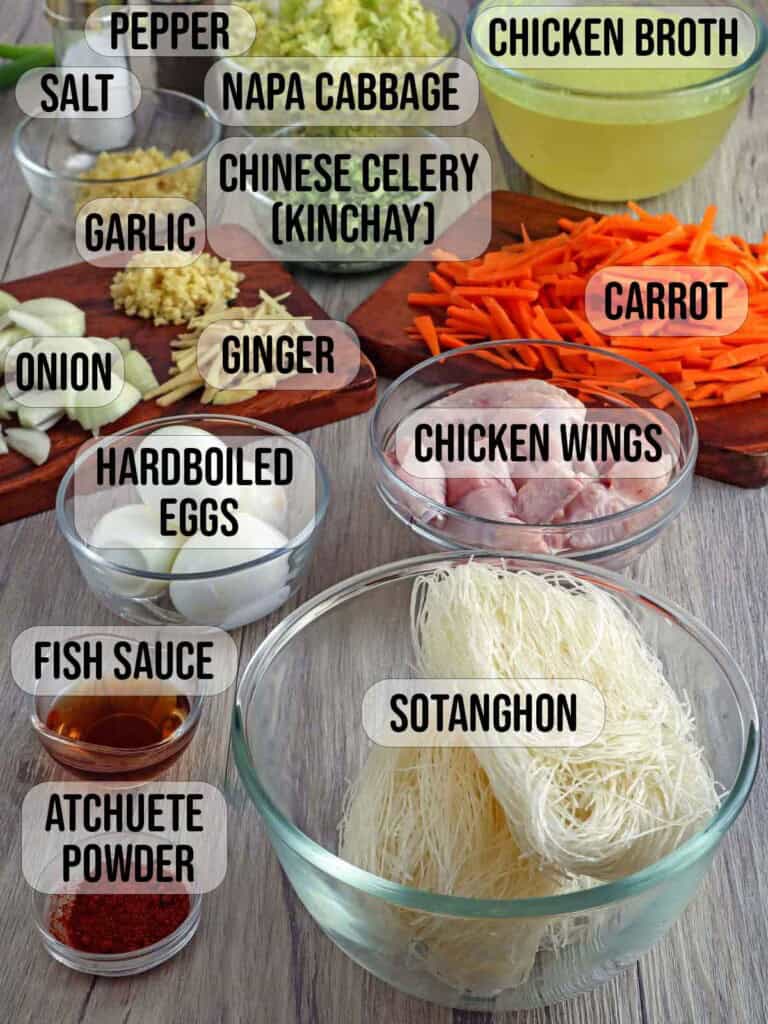 Chicken Sotanghon Soup - Kawaling Pinoy