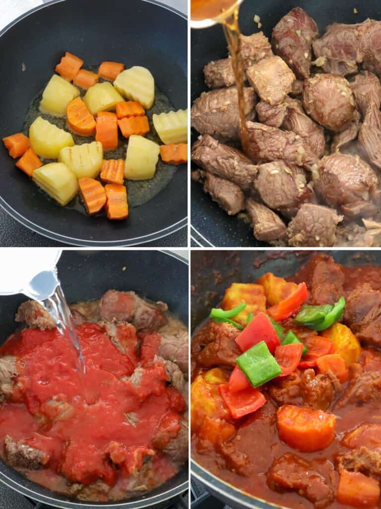 Beef Afritada (Afritadang Baka) - Kawaling Pinoy