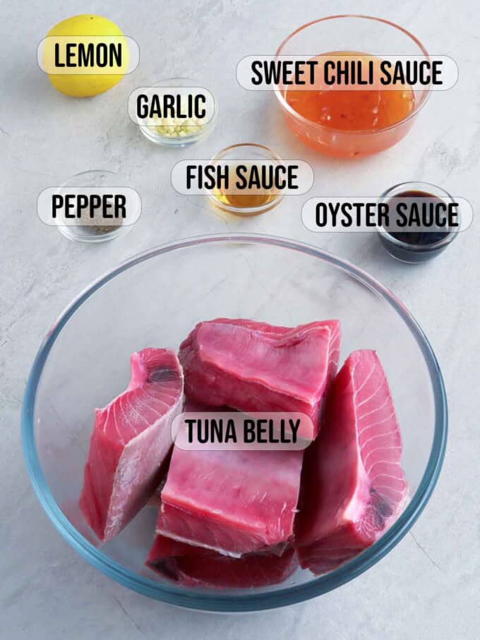 Grilled Tuna Belly (Inihaw na Tiyan ng Tuna) - Kawaling Pinoy