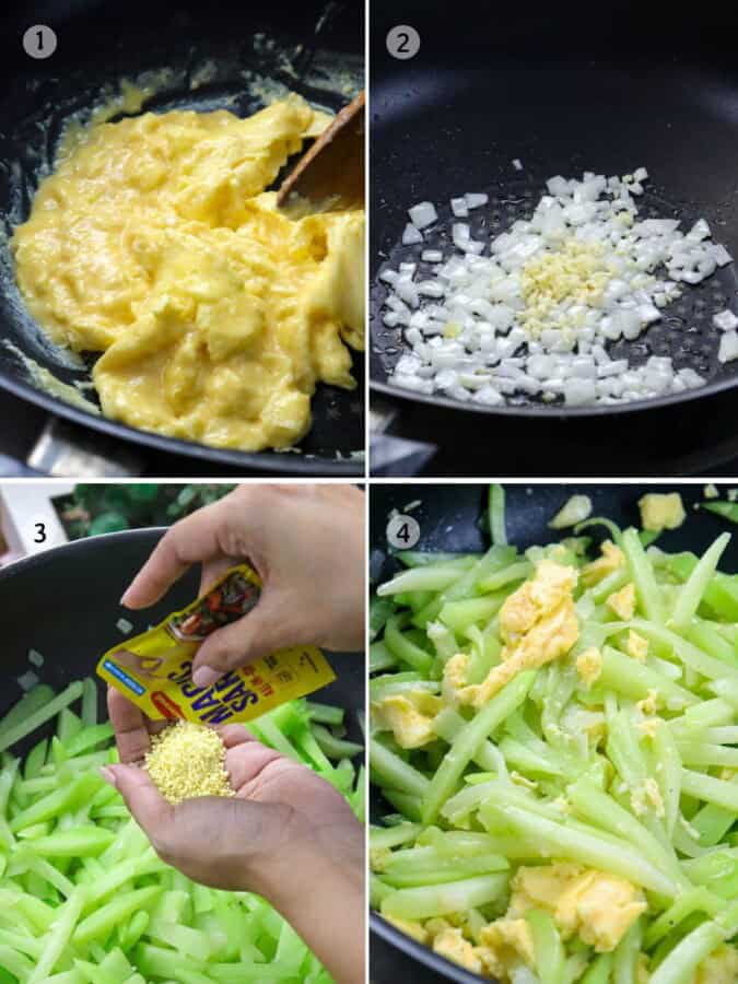Chayote and Eggs Stir Fry - Kawaling Pinoy