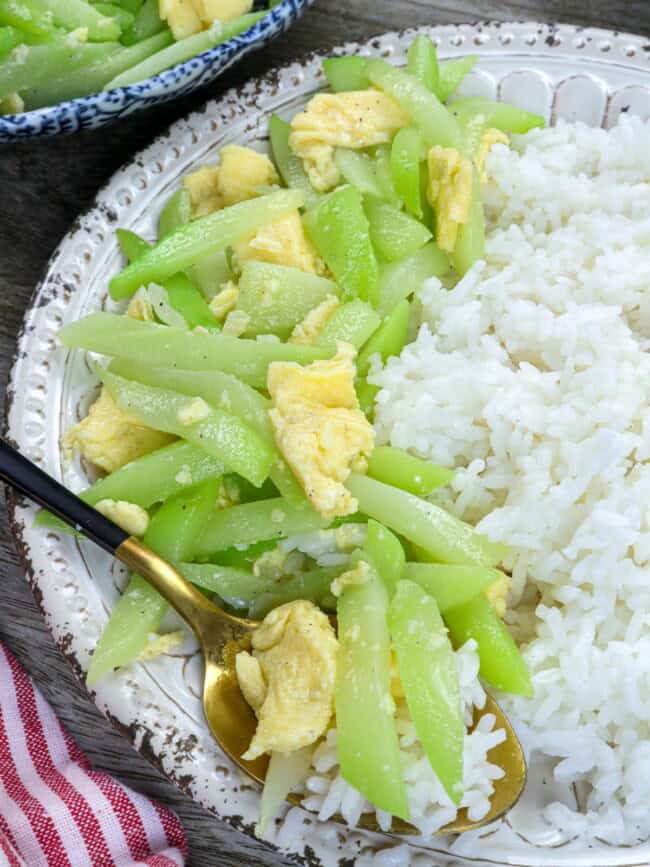 Chayote and Eggs Stir Fry - Kawaling Pinoy
