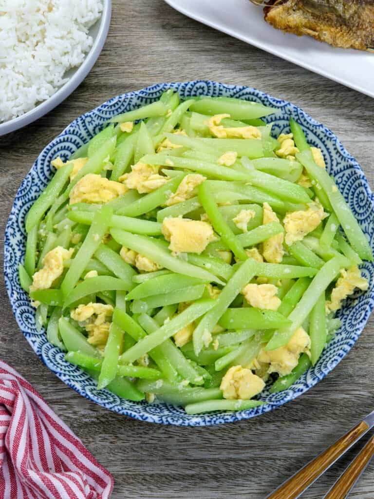 Chayote and Eggs Stir Fry - Kawaling Pinoy